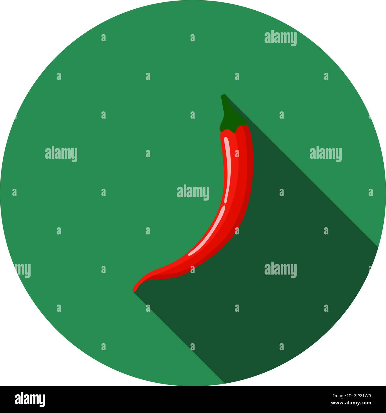 Chilli, white background, circle Cut Out Stock Images & Pictures - Alamy
