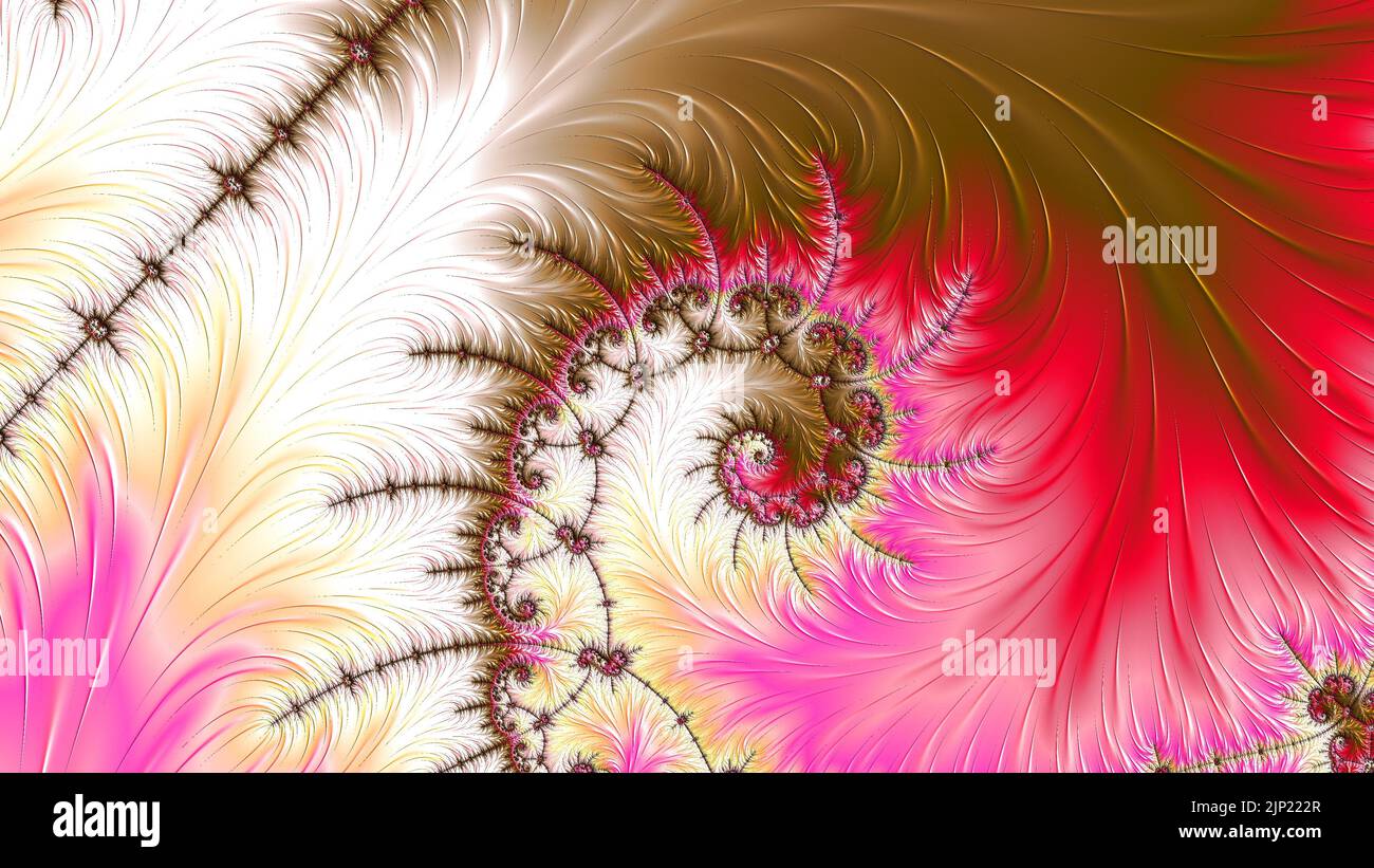 Abstract Computer generated Fractal design. A fractal is a never-ending ...