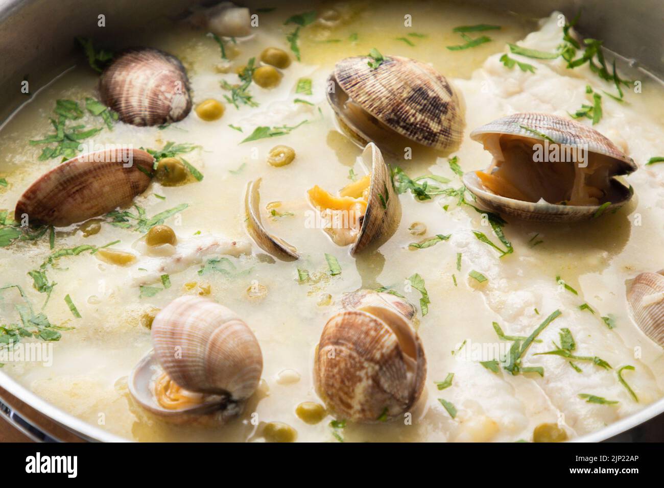 chowder, clams, muscheleintopf, chowders Stock Photo - Alamy