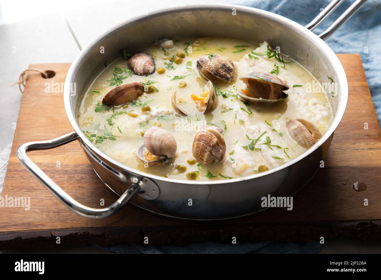 chowder, clams, muscheleintopf, chowders Stock Photo - Alamy