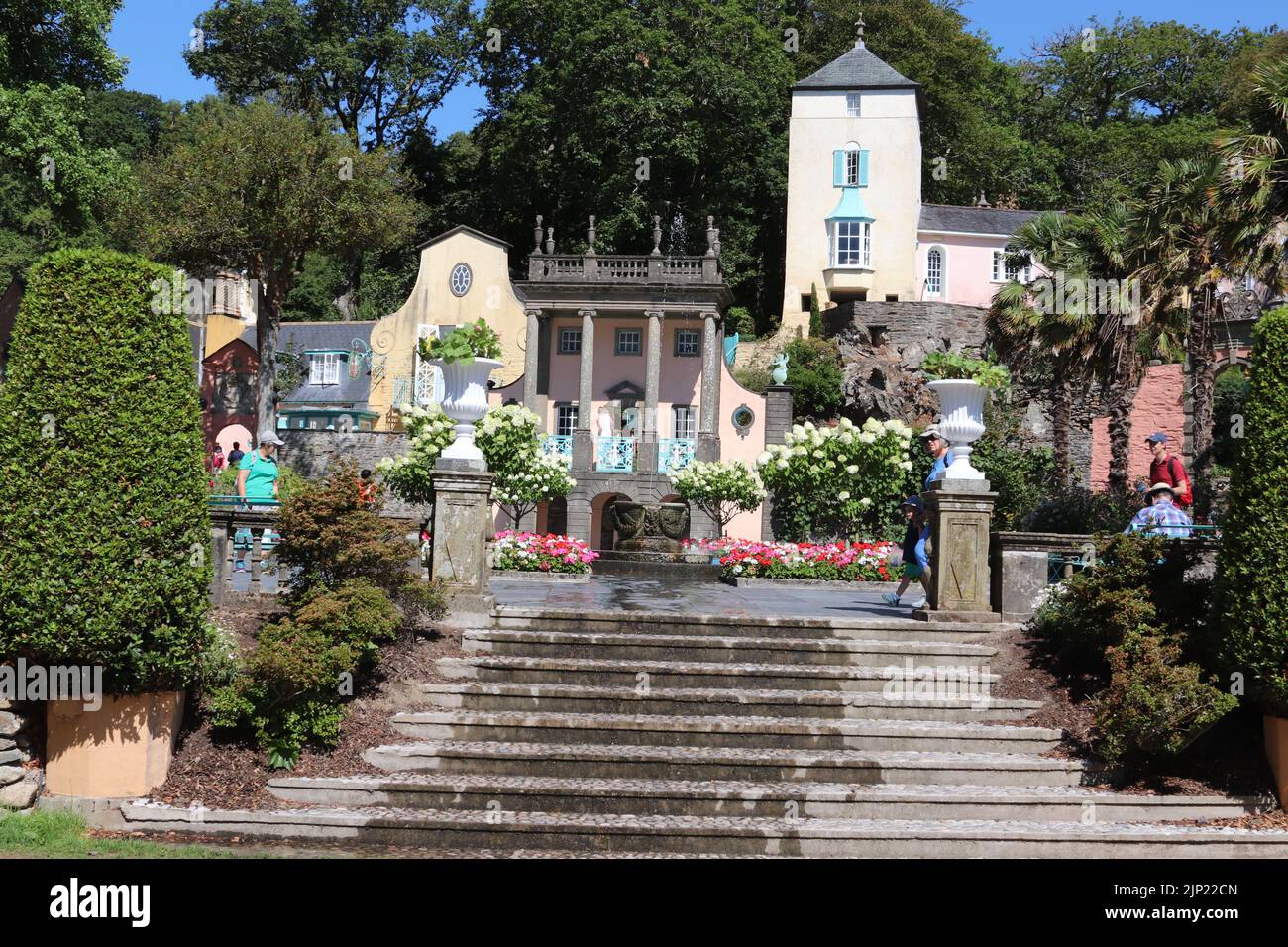 Portmeirion is a tourist style Italian village in Gwynedd North Wales ...