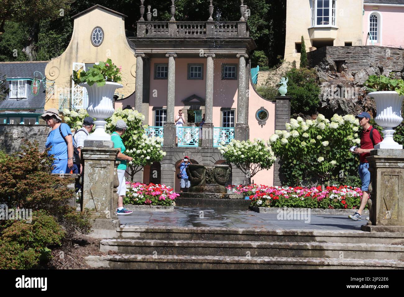 Portmeirion is a tourist style Italian village in Gwynedd North Wales ...