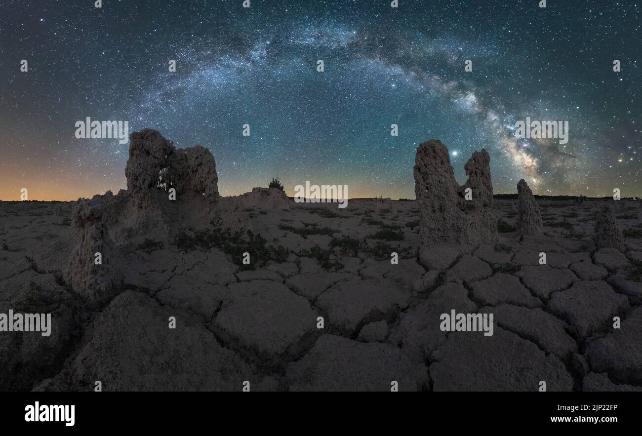 night, desert, sparse, milky way, spektakulär, nights, deserts, wüste ...