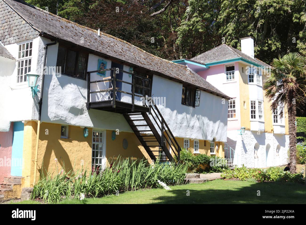 Portmeirion is a tourist style Italian village in Gwynedd North Wales ...