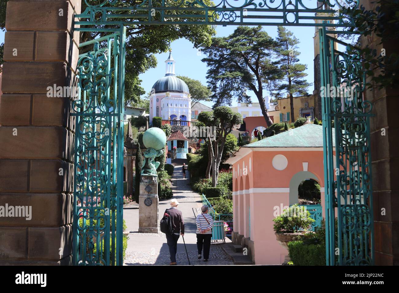 Portmeirion is a tourist style Italian village in Gwynedd North Wales ...