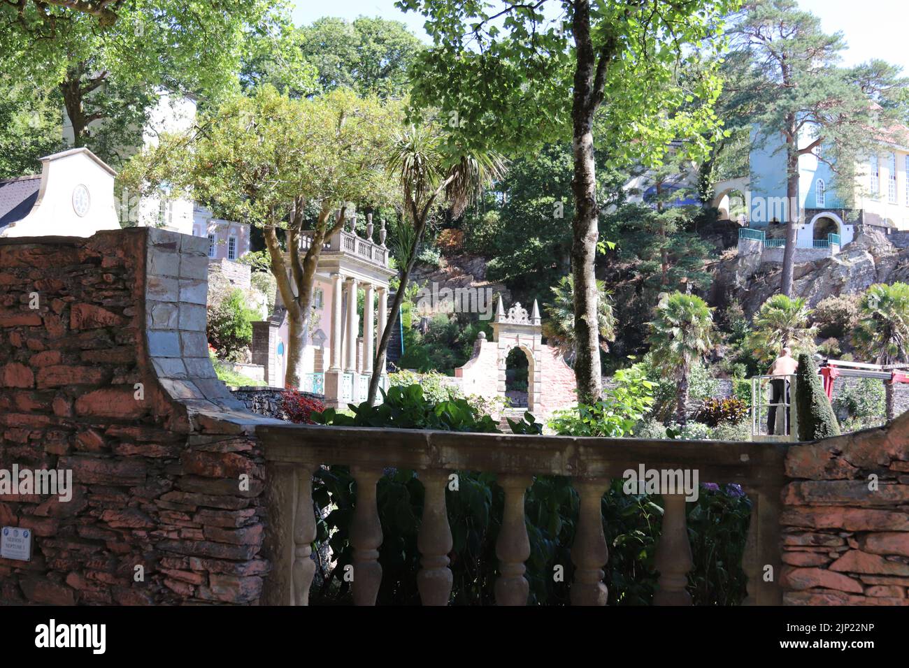 Portmeirion is a tourist style Italian village in Gwynedd North Wales ...