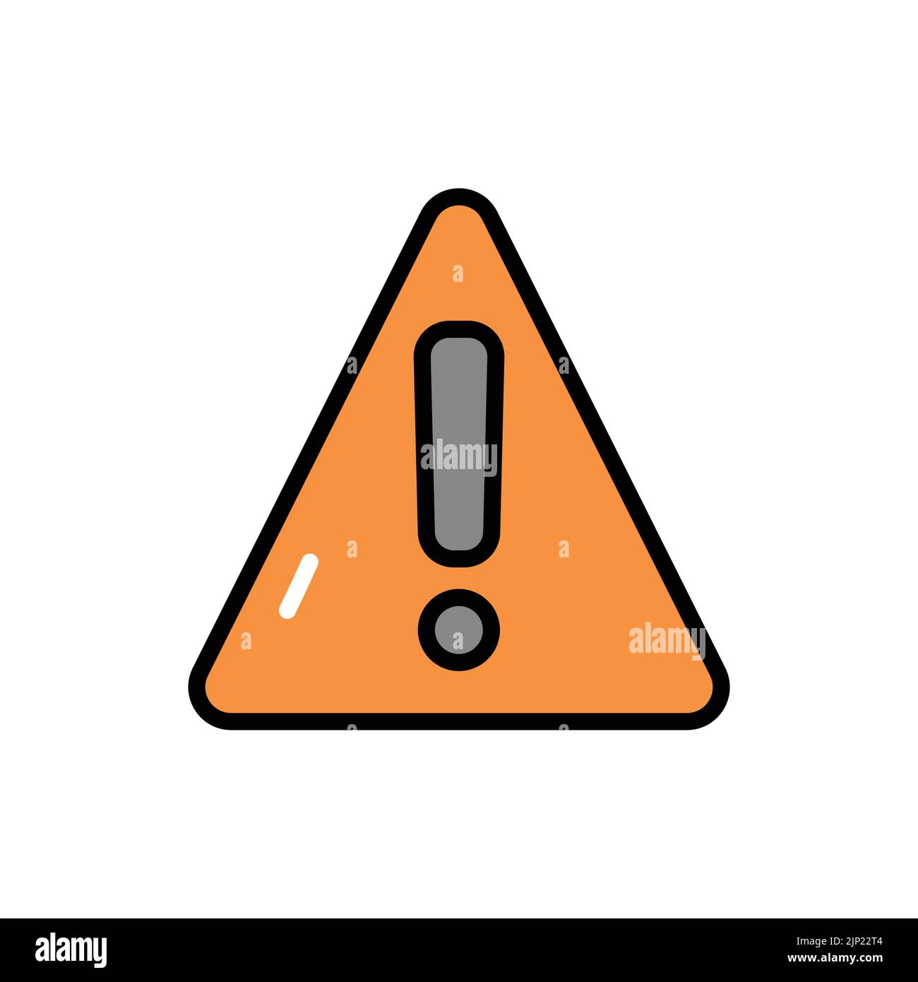 Danger olor line icon. Pictogram for web page Stock Vector Image & Art ...