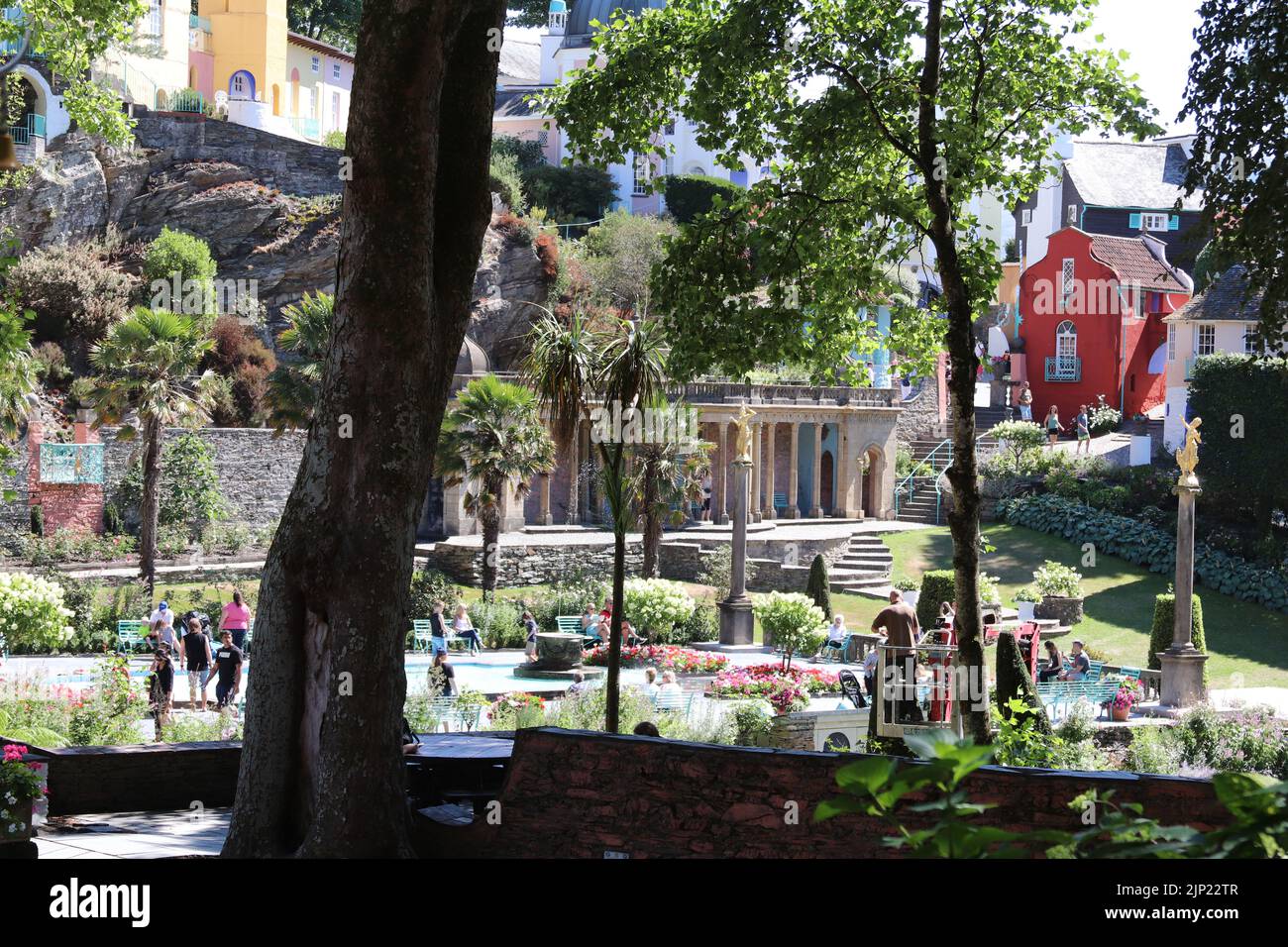 Portmeirion is a tourist style Italian village in Gwynedd North Wales ...