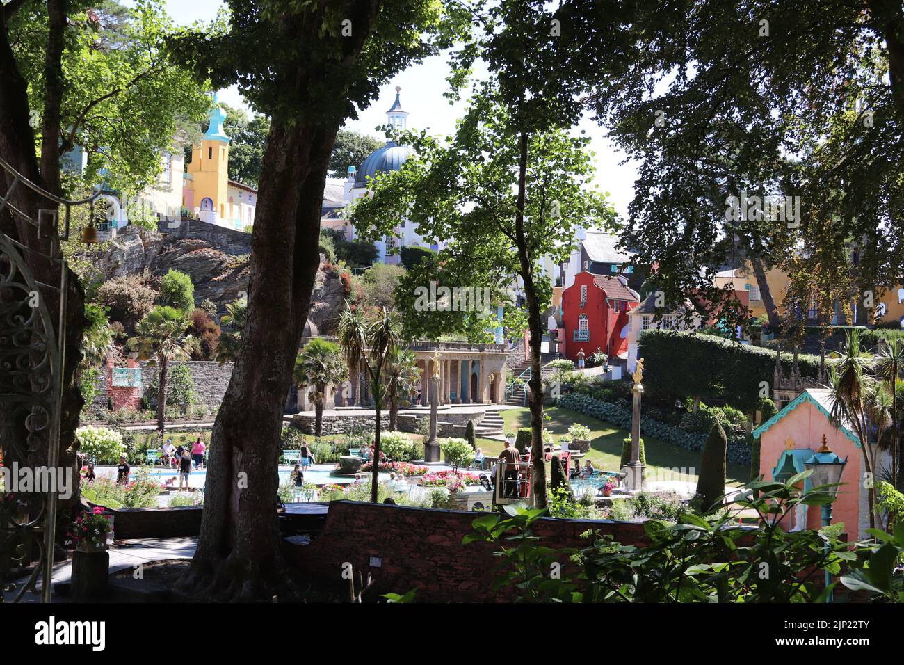 Portmeirion is a tourist style Italian village in Gwynedd North Wales ...