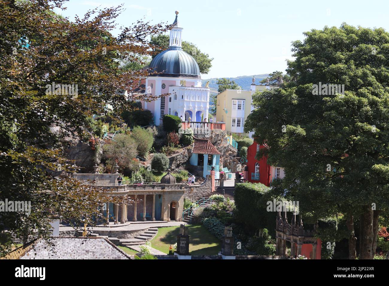 Portmeirion is a tourist style Italian village in Gwynedd North Wales ...