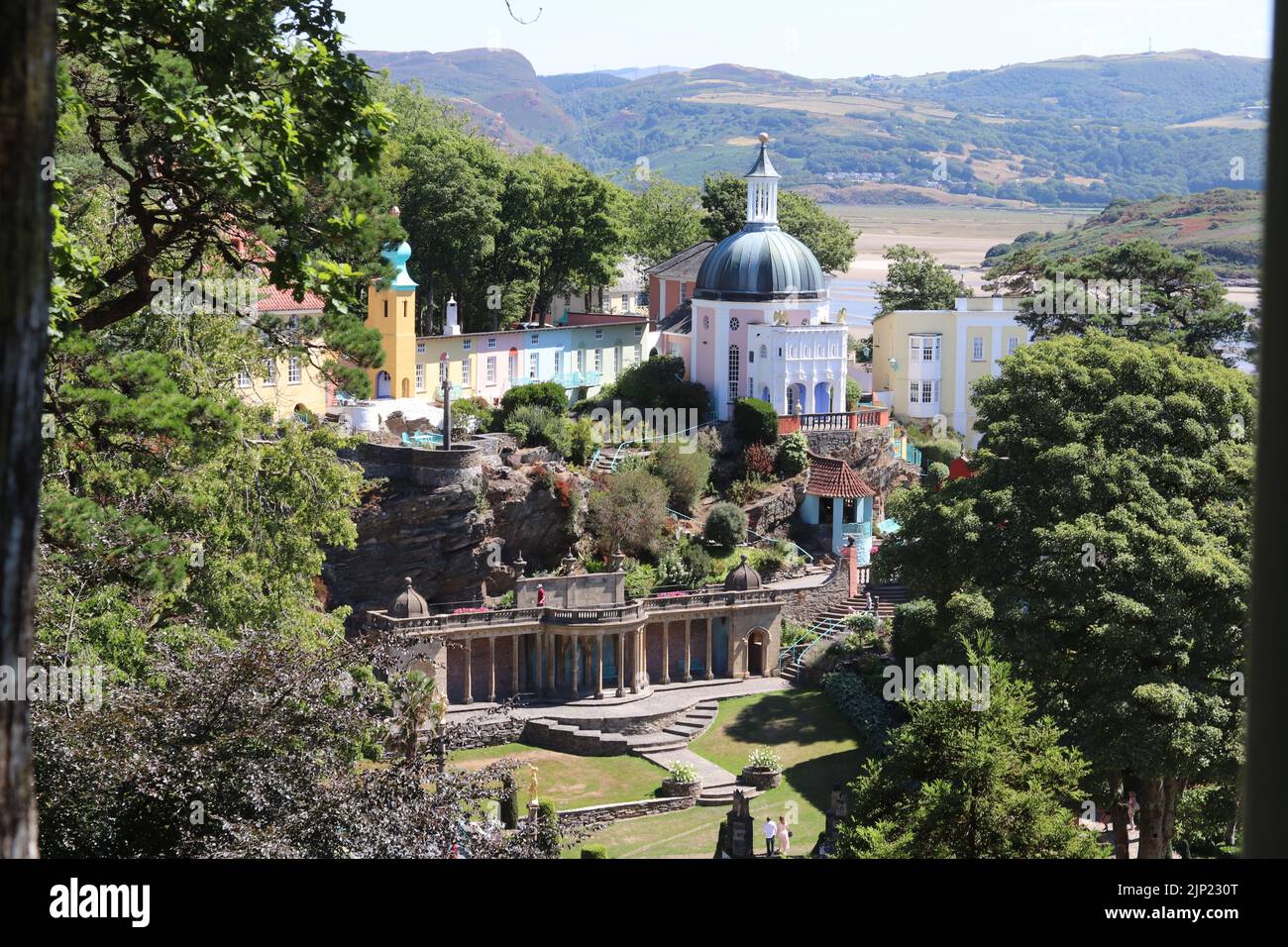 Portmeirion is a tourist style Italian village in Gwynedd North Wales ...