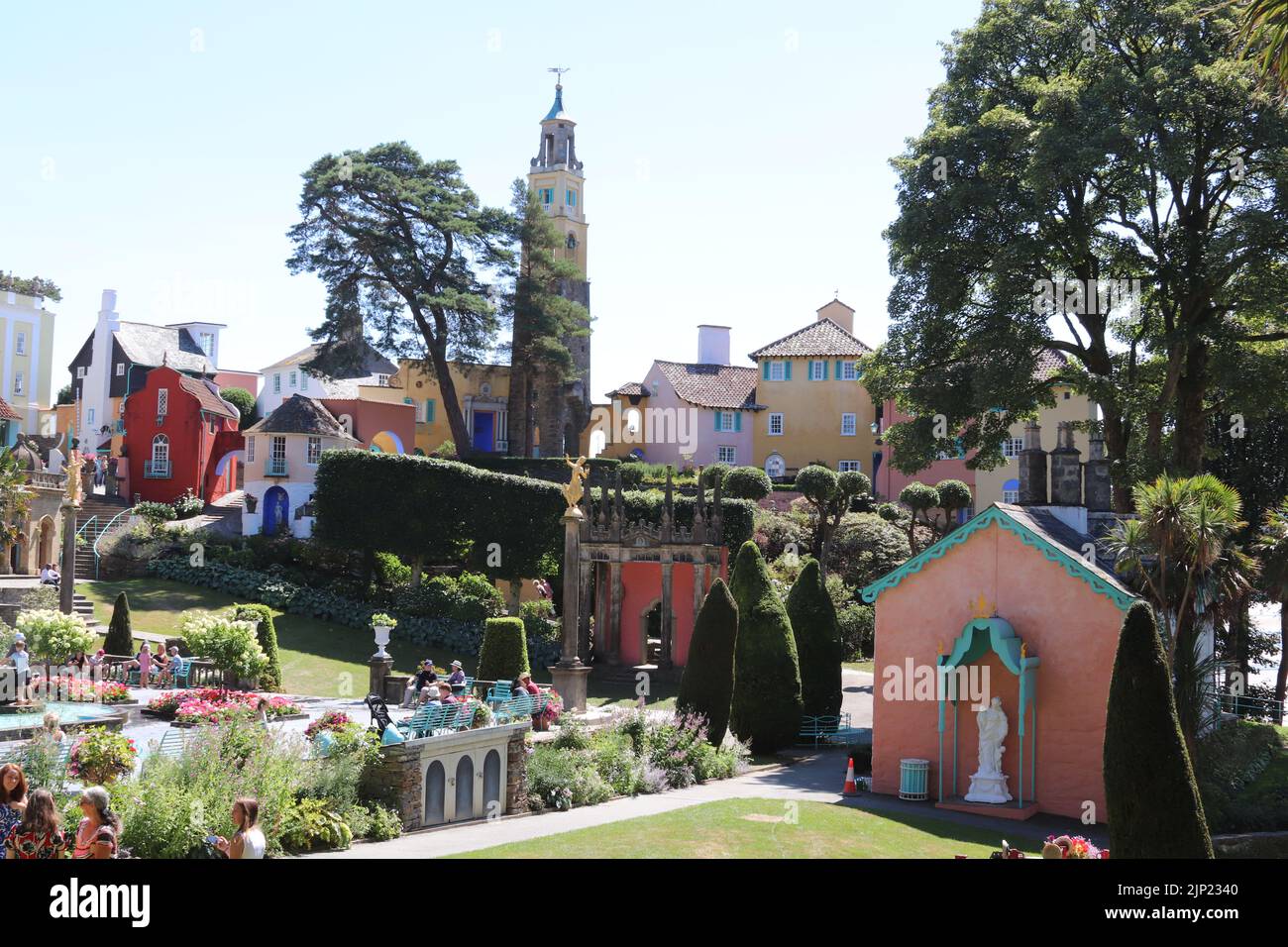 Portmeirion is a tourist style Italian village in Gwynedd North Wales ...