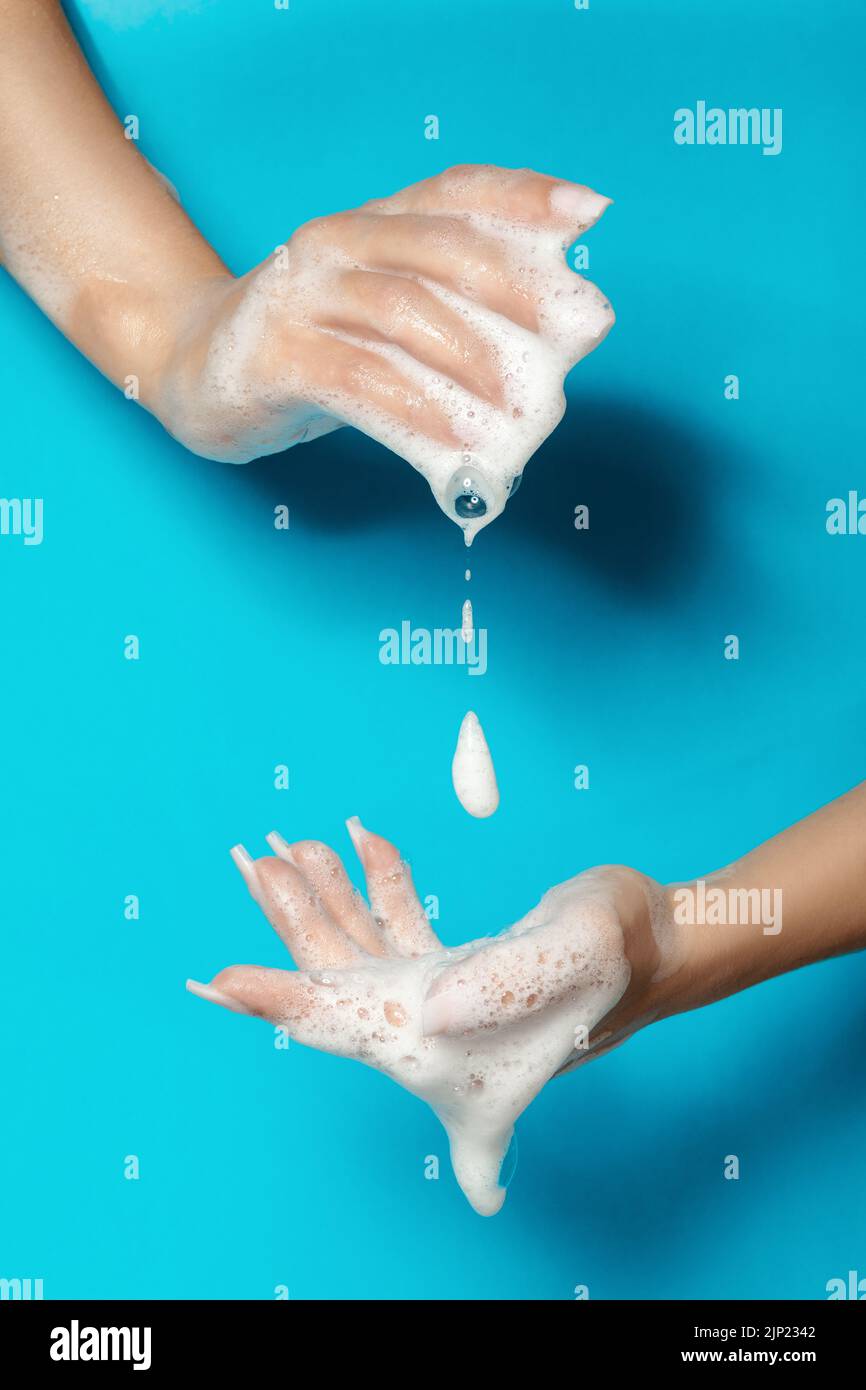 hand, foam, washing, hands, foams, wash Stock Photo - Alamy