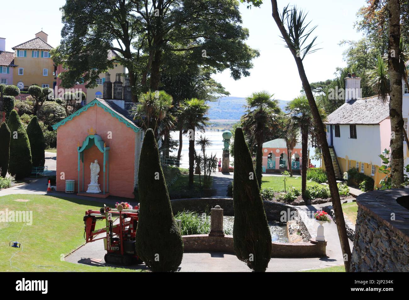 Portmeirion is a tourist style Italian village in Gwynedd North Wales ...