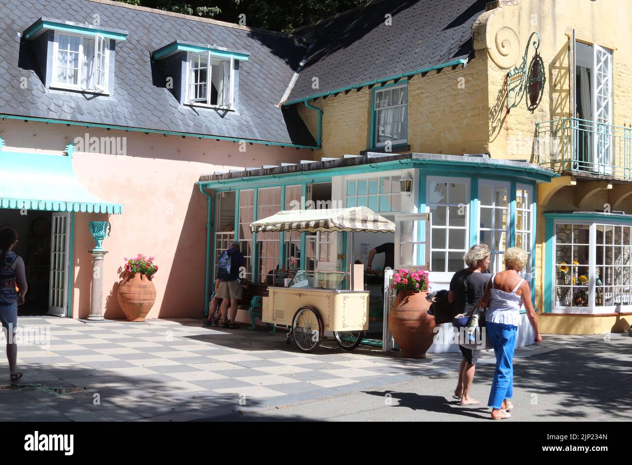 Portmeirion is a tourist style Italian village in Gwynedd North Wales ...