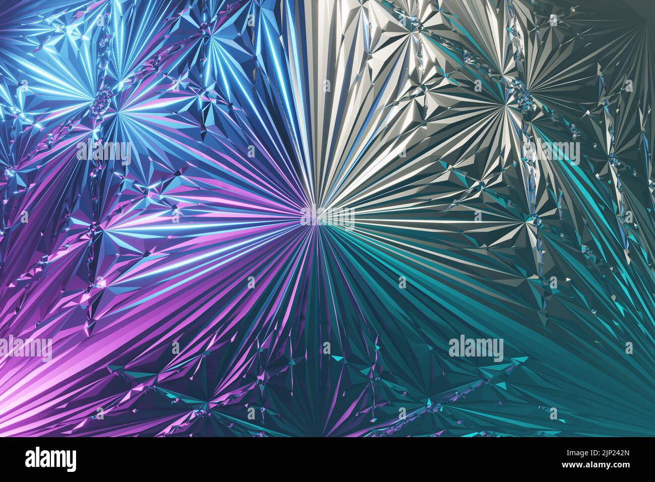 Beautiful Abstract colourful fractal geometry glass with multicolour ...