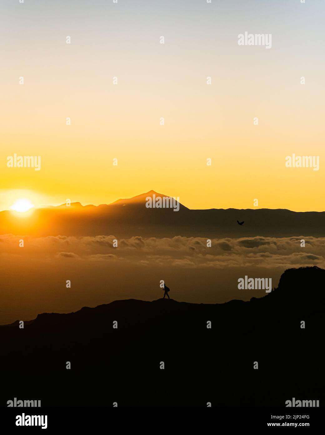 sunset, freedom, hike, sunsets, freedoms, hikes Stock Photo - Alamy
