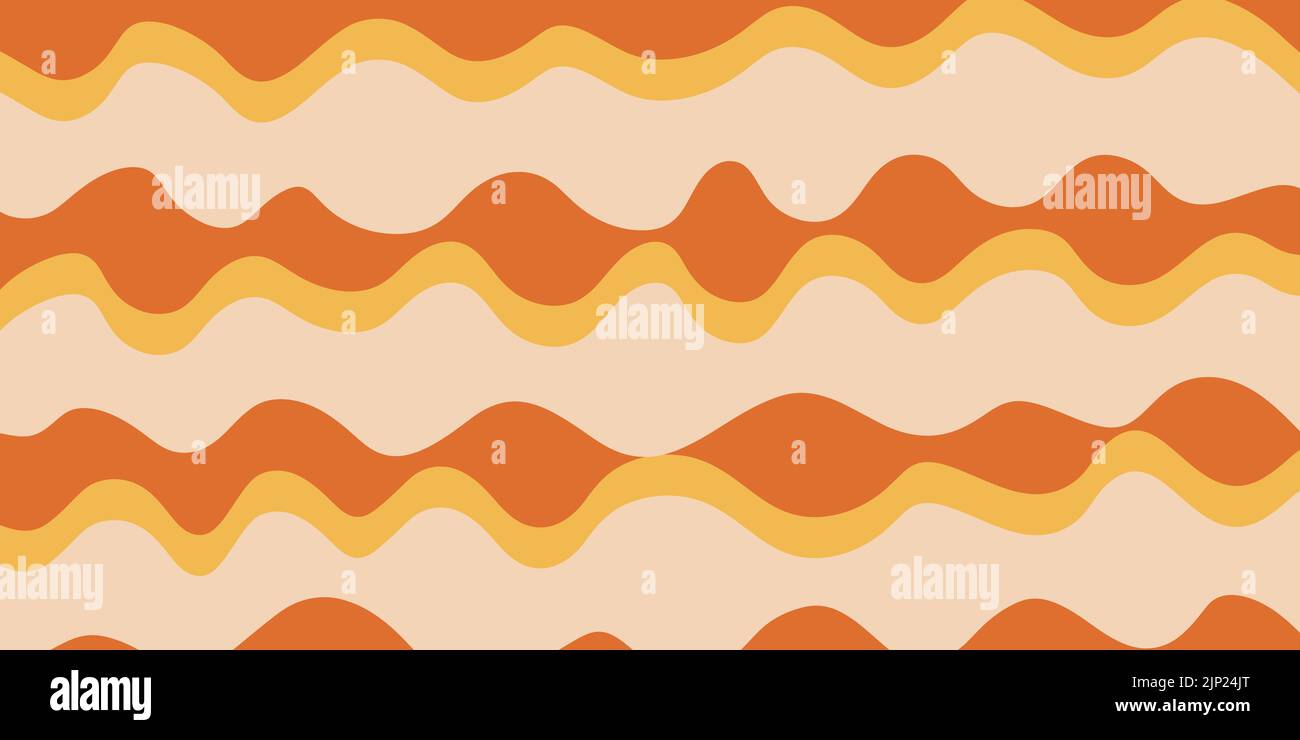 Retro 70s Abstract curve background vector illustration Stock Vector ...