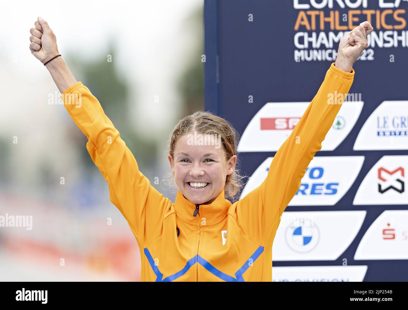 Munich, Germany. 15th Aug, 2022. MUNCHEN - Nienke Brinkman in action ...
