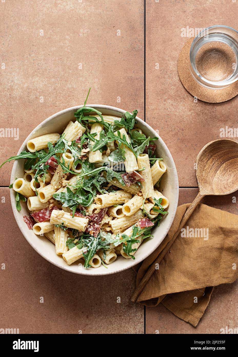 italian cuisine, noodle salad, rigatoni-salat, involtini, italian ...