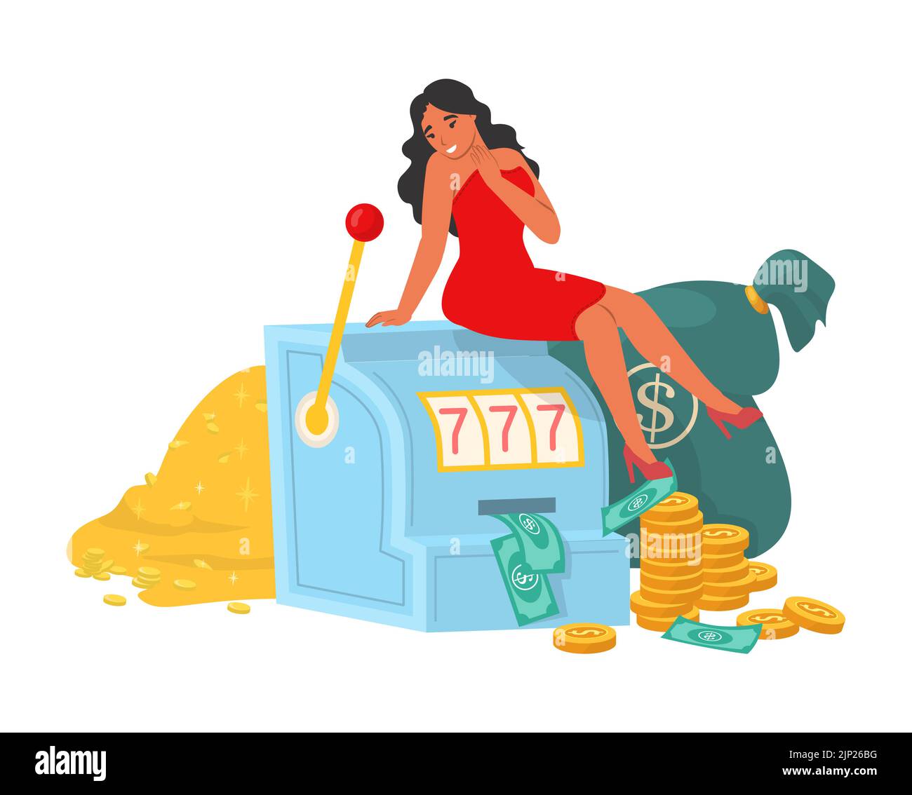 Online slot machine game Stock Vector Images - Alamy