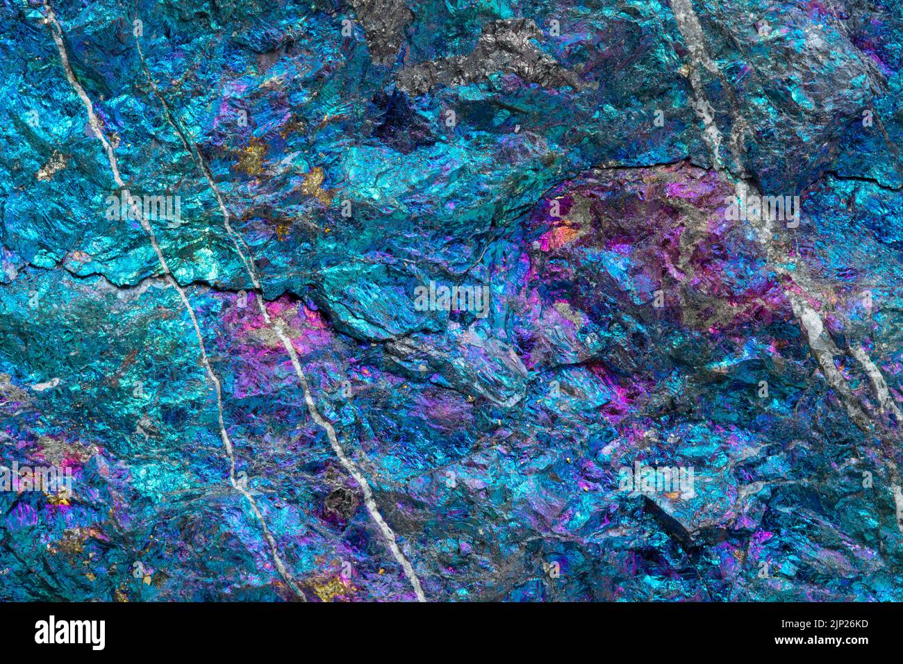 mineral, iridescent, chalcopyrite, minerals, iridescents Stock Photo ...