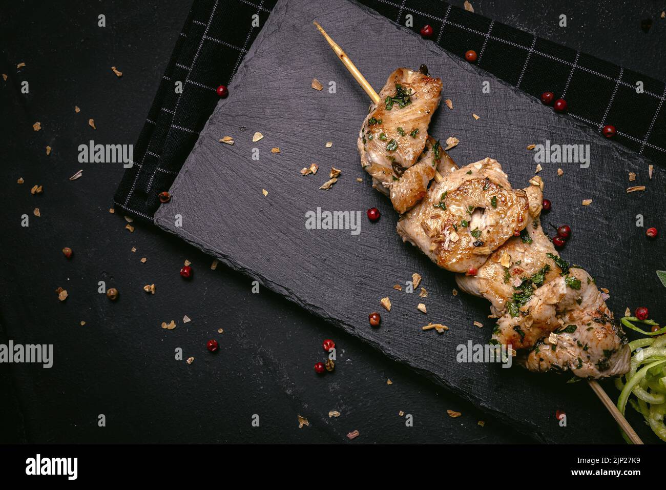 roasted, kebabs, roasteds Stock Photo - Alamy