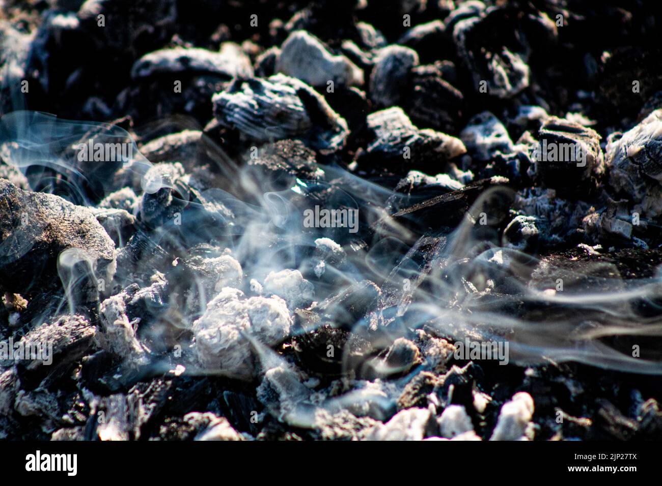 Fire and Hot Coal Stock Photo - Alamy