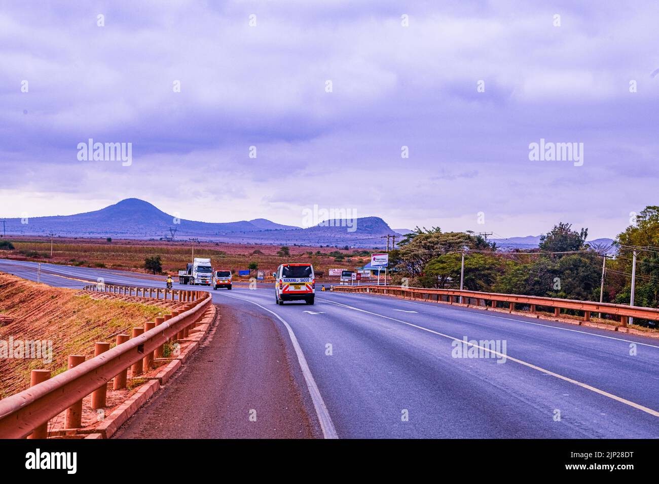 Kenya Landscapes Highway Road field Meadows Emali Oloitoktok Kajiado ...