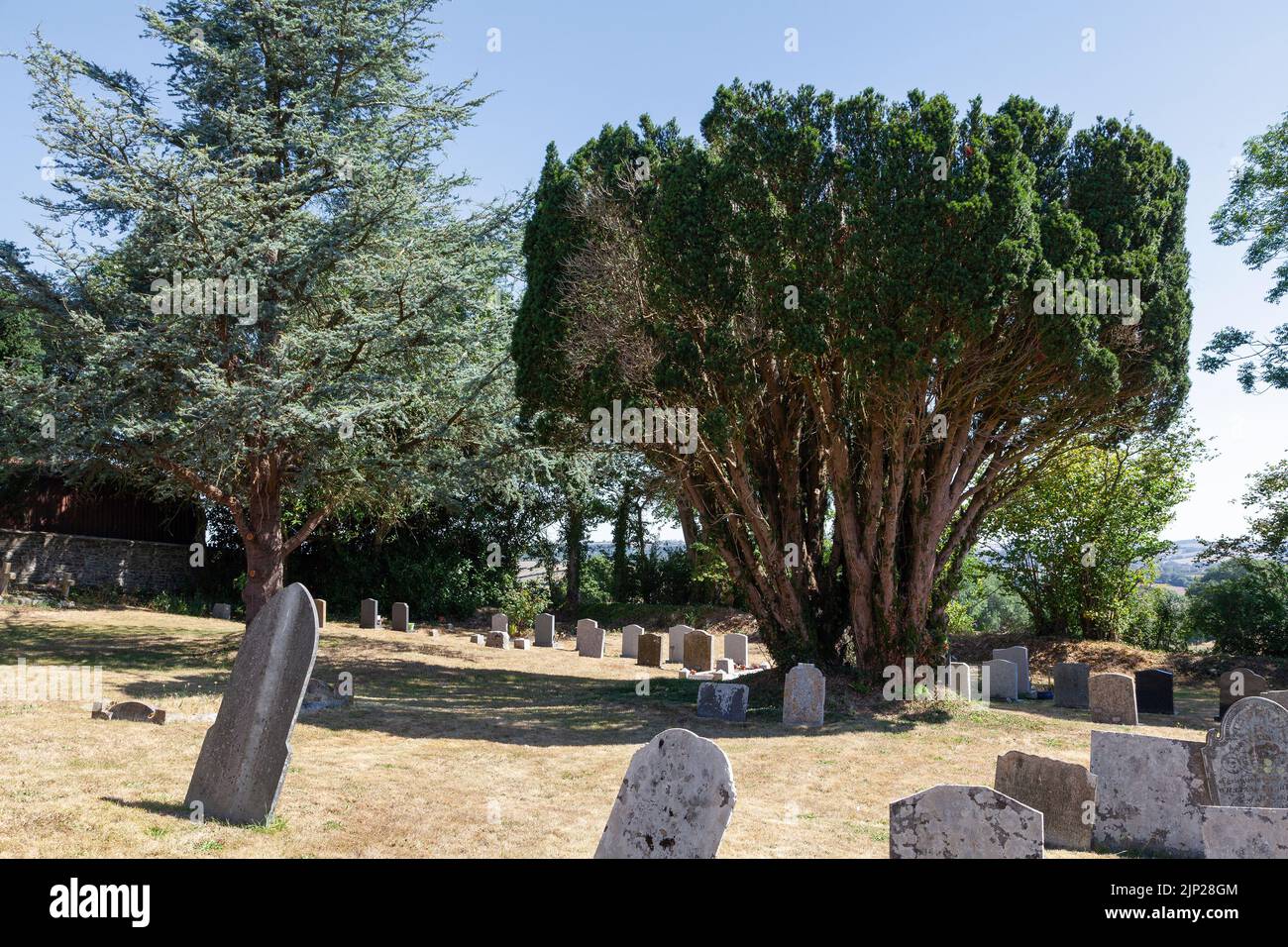 Exterior of St Matthew’s Church, Coldridge, Devon, England – believed ...