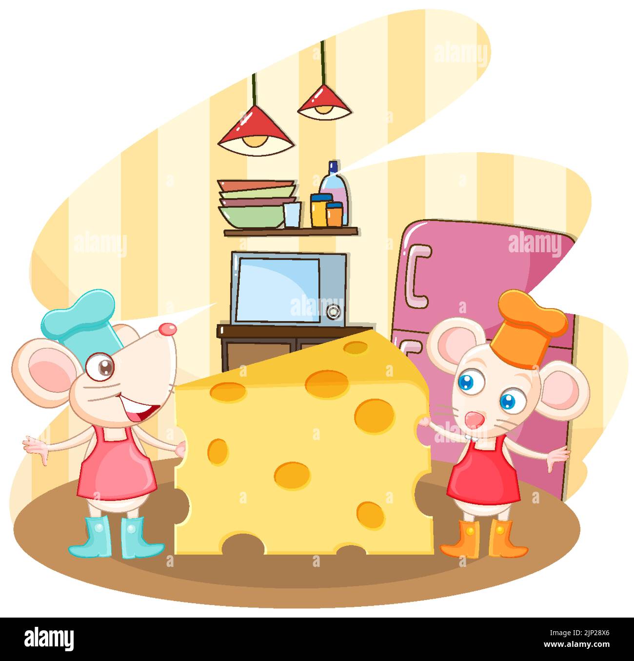 Rat eat cheese drawing hi-res stock photography and images - Alamy