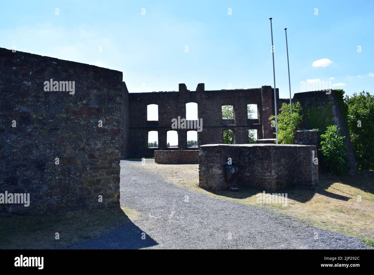 castle ruin in Ulmen Stock Photo - Alamy