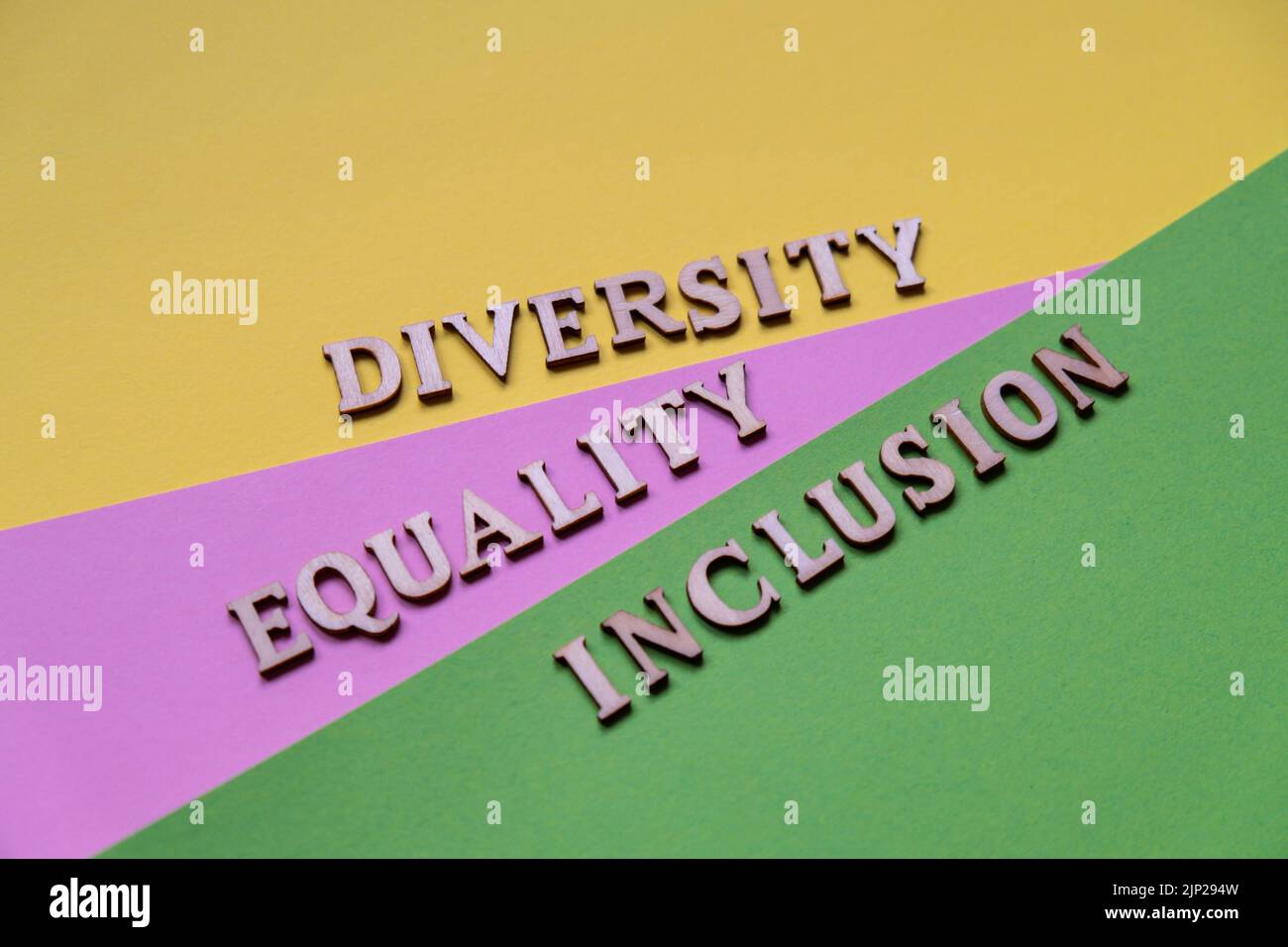 Message DIVERSITY INCLUSION EQUALITY. Motivational Words Quotes Concept ...