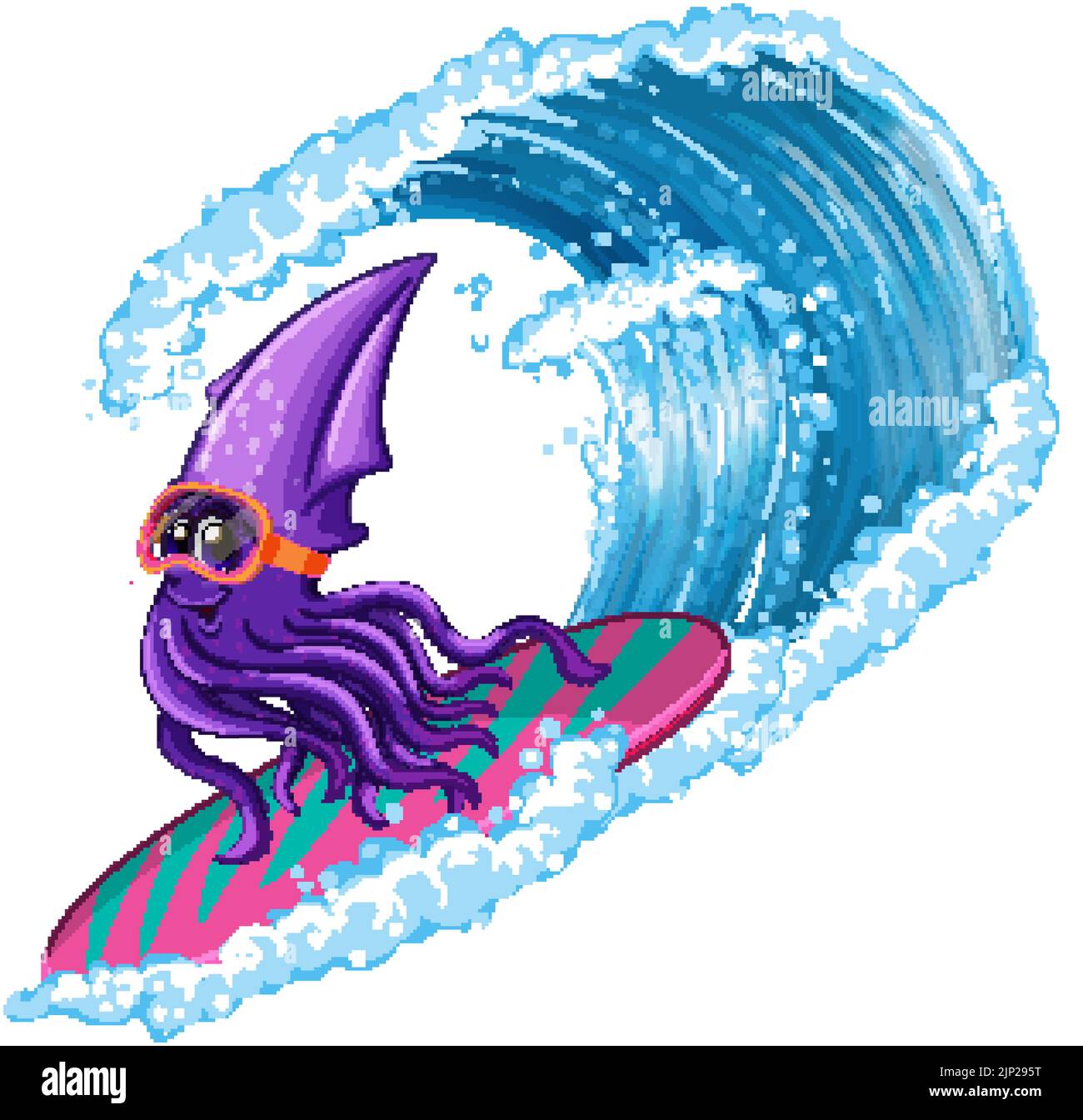 Octopus with surfboard hi-res stock photography and images - Alamy