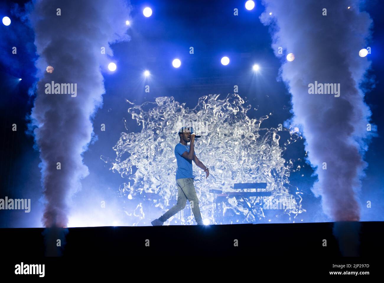 Rapper Dave performs during Swedish music festival Way Out West 2022 in ...