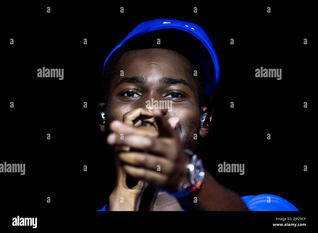 Rapper Dave performs during Swedish music festival Way Out West 2022 in ...