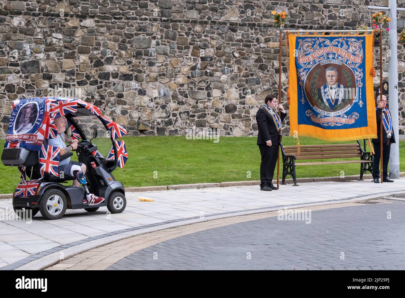 Antrim, 12th July 2022, UK. Banner of Boyd Memorial LOL no 312 at ...