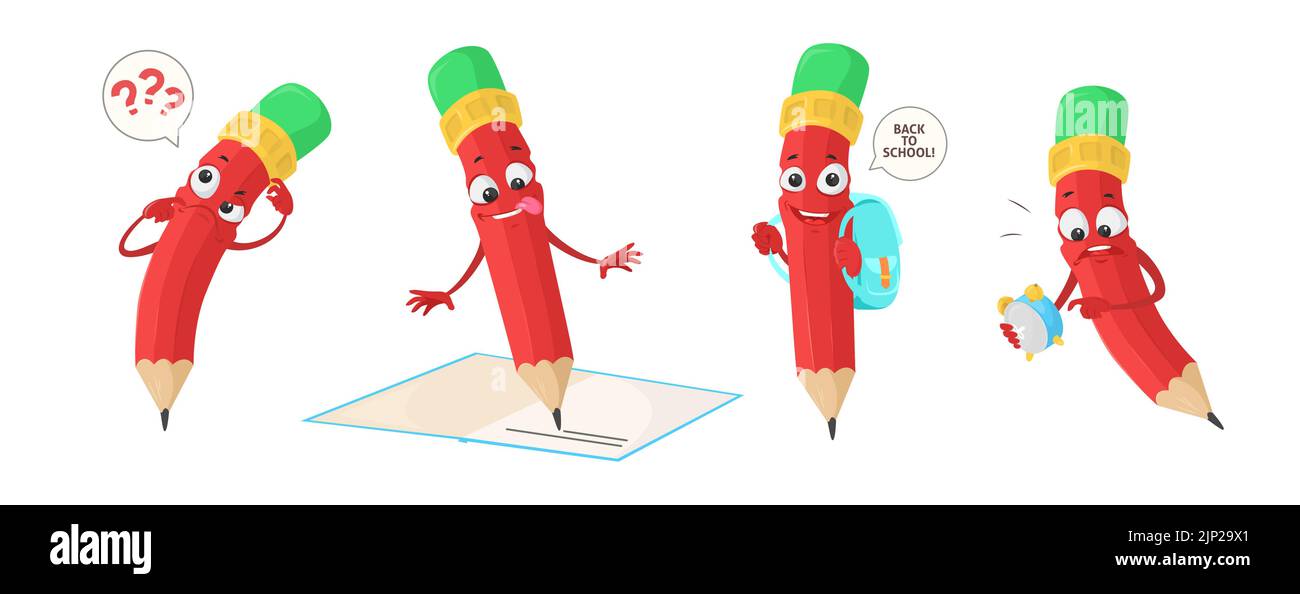 Excited face student school Cut Out Stock Images & Pictures - Alamy