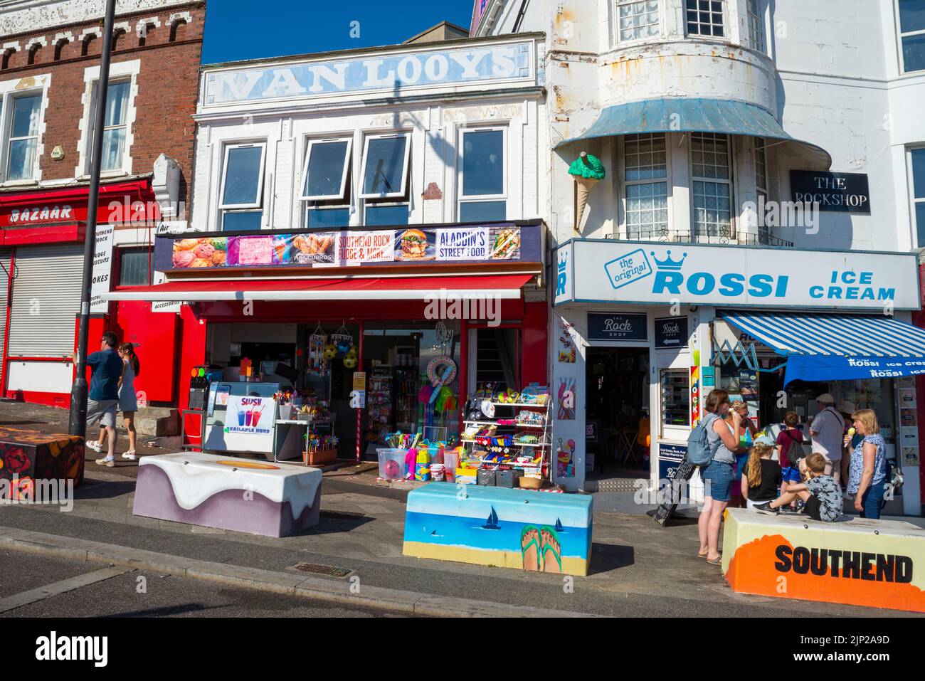 Old shop sign uncovered in Southend on Sea, Essex, UK. Van Looys ...