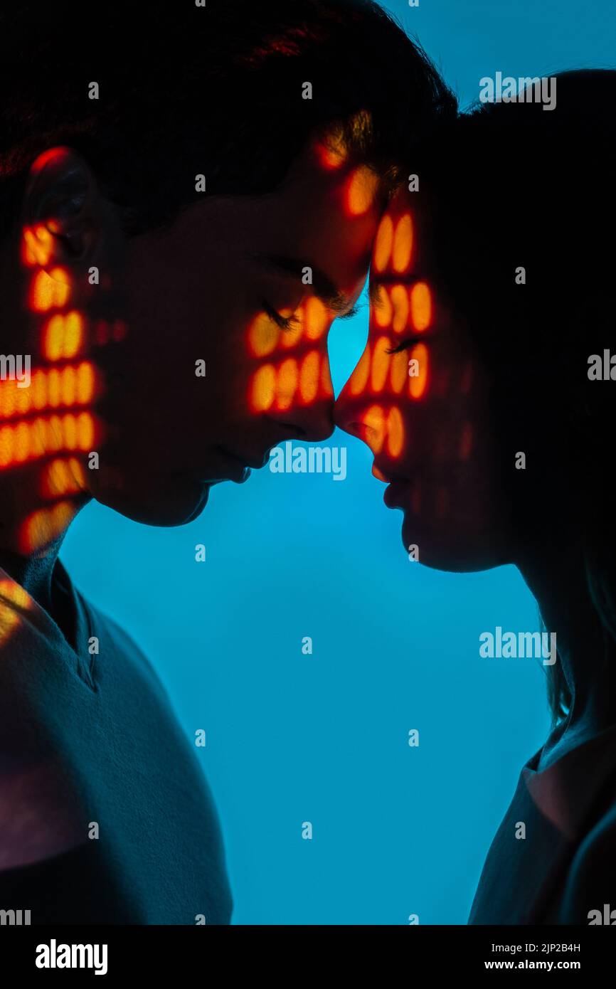 couple, bonding, light display , dreamer, pairs, light display s Stock ...