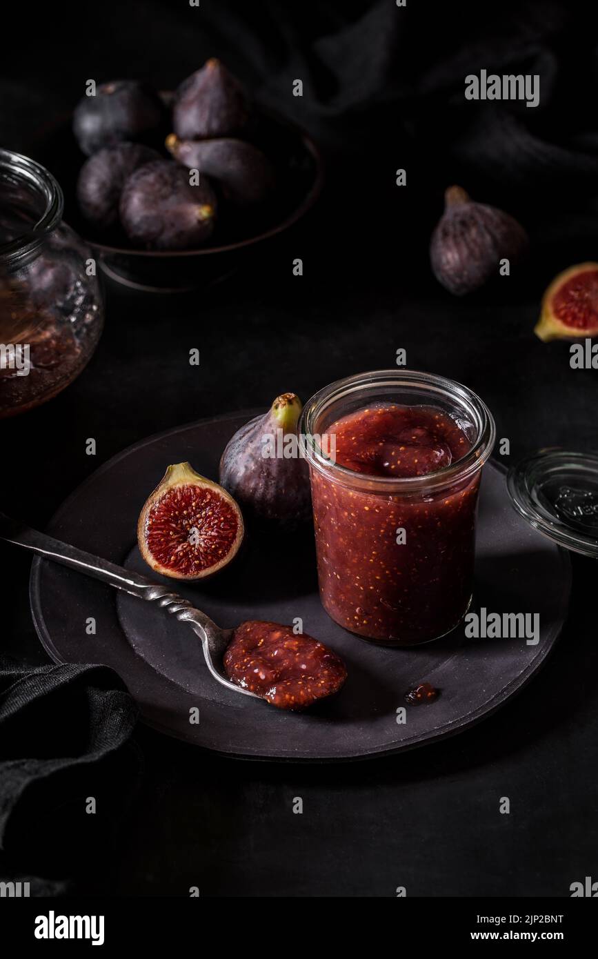 preserves, fig jam, preserve Stock Photo - Alamy