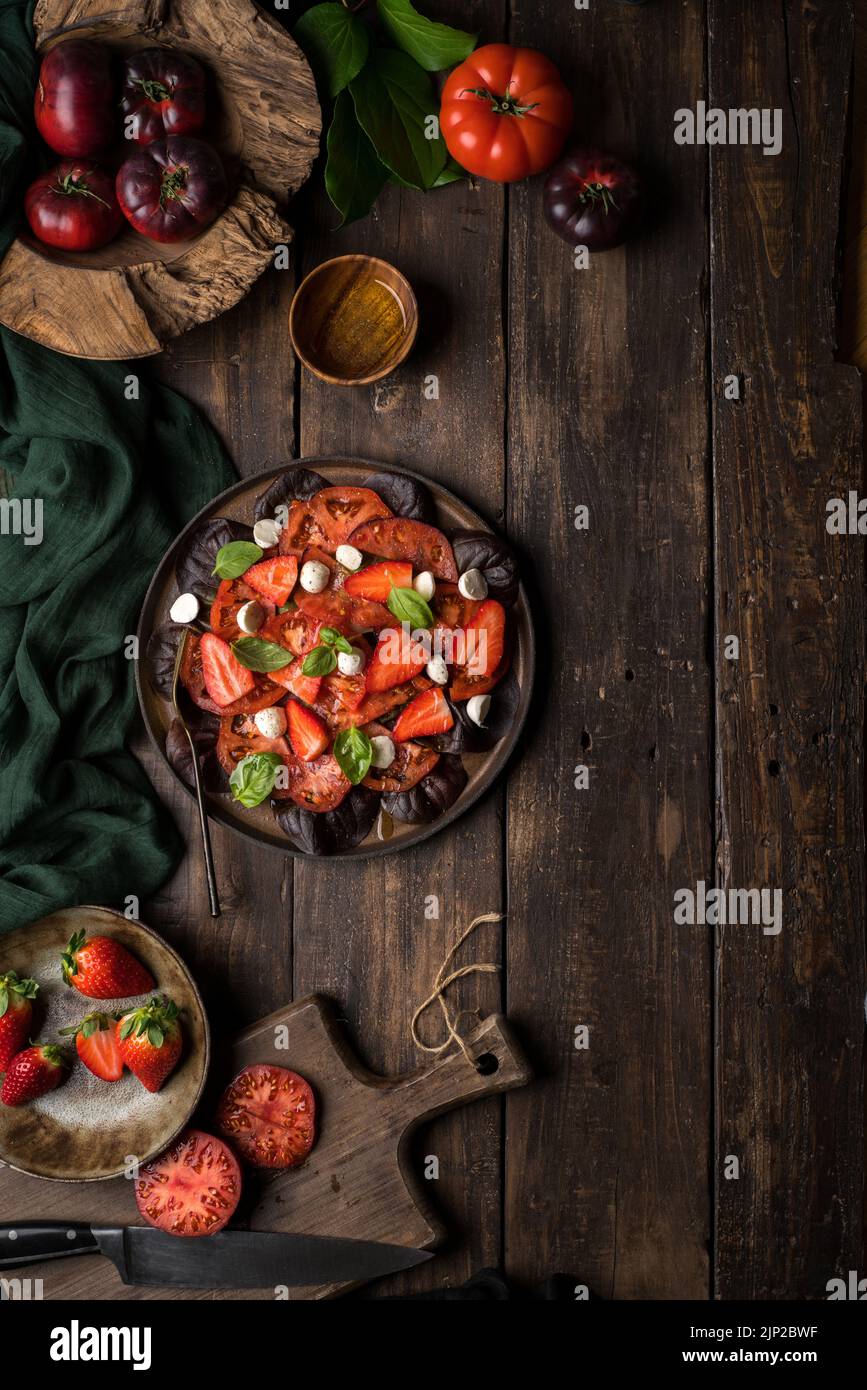 summer, tomato salad, summers, tomato salads Stock Photo - Alamy