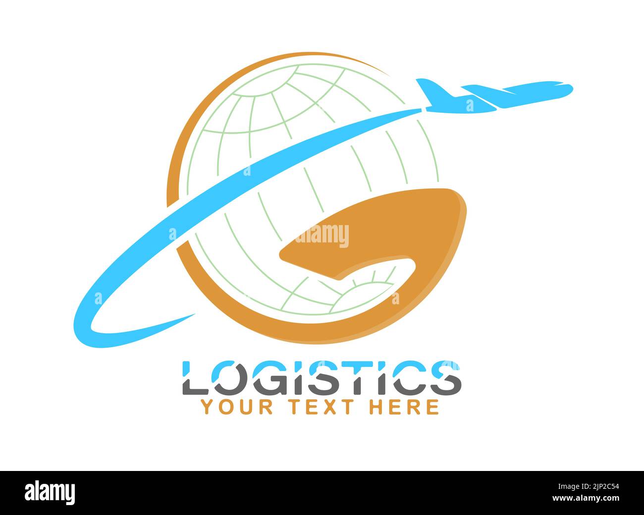 Logistics. Vector template for company logo, business and thematic ...