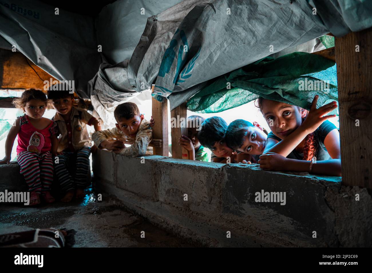 The refugee children in the camp in Ersal, Lebanon Stock Photo - Alamy