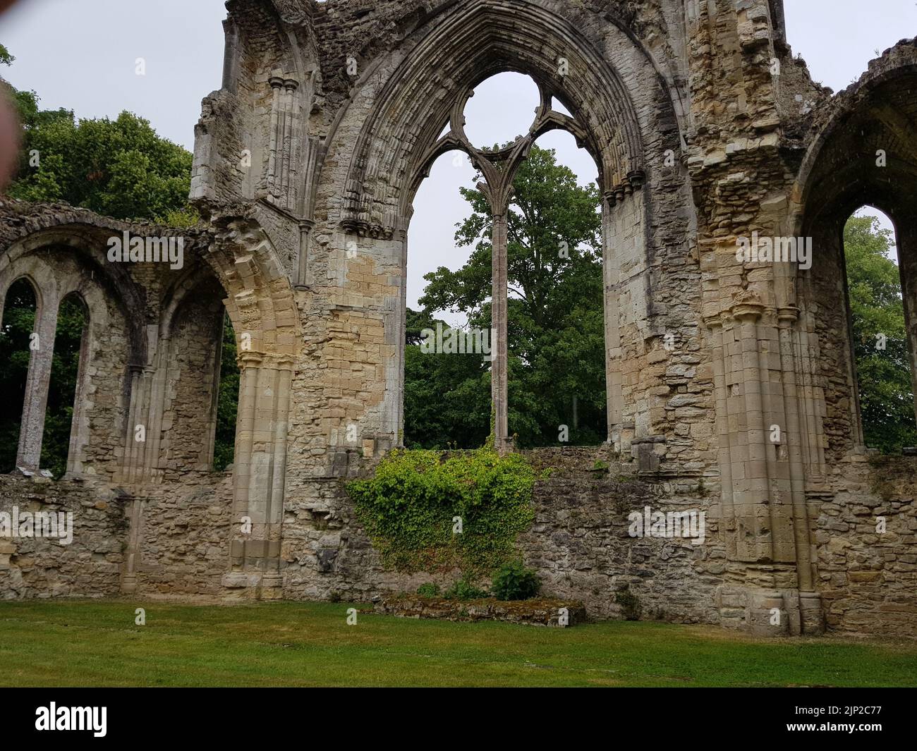 The ruins of Netley Abbey, late medieval monastery in the village of ...