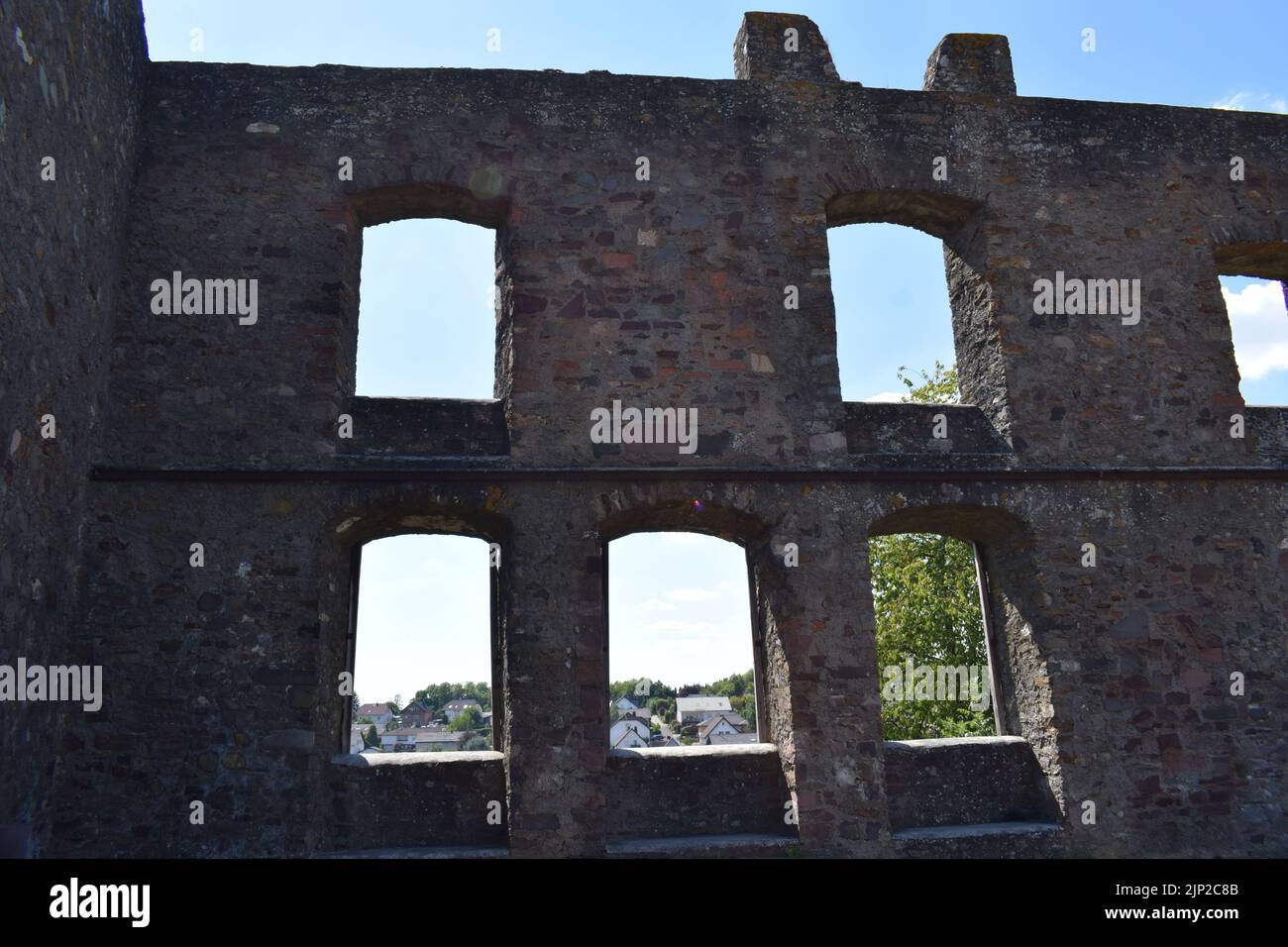 castle ruin in Ulmen Stock Photo - Alamy