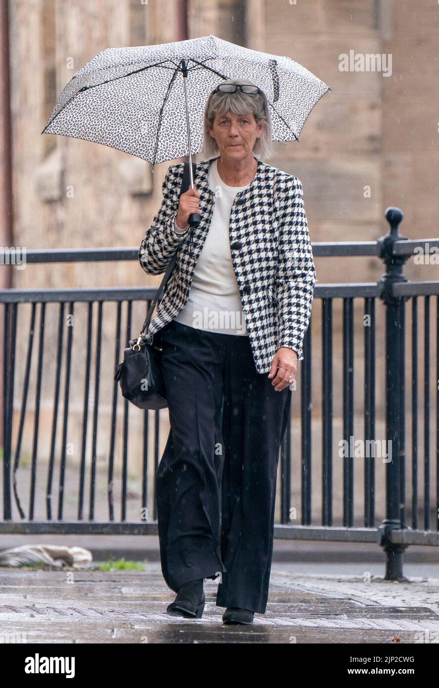 Jane Midgley, mother of victim Simon Midgley, arrives for the fatal ...