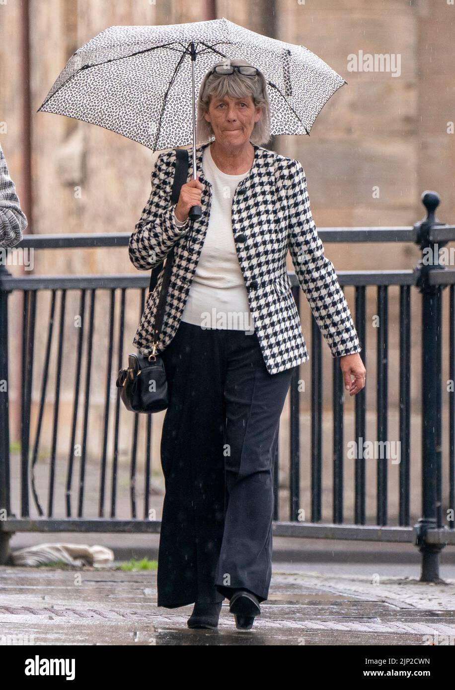 Jane Midgley, mother of victim Simon Midgley, arrives for the fatal ...