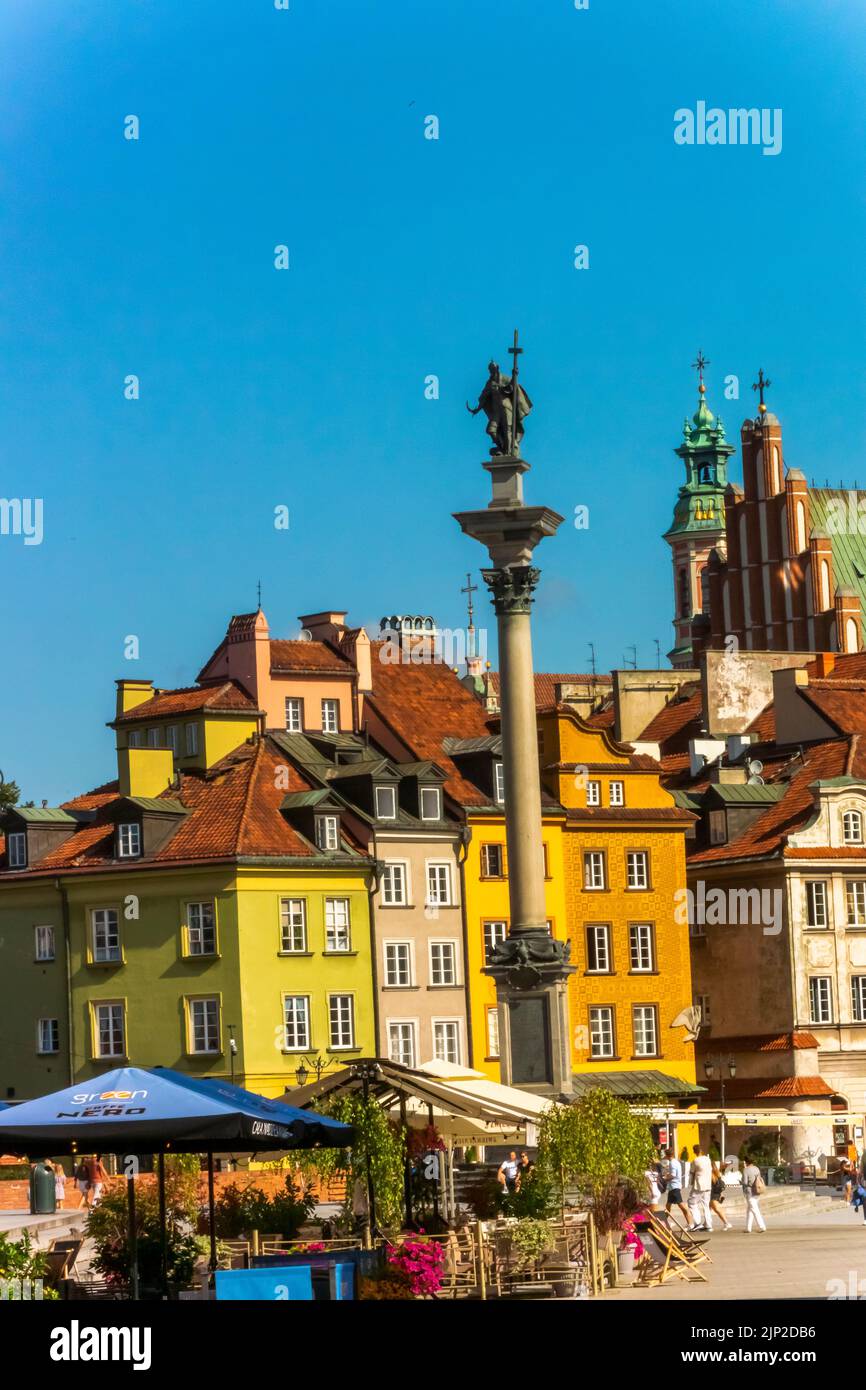 Warsaw, Poland, Street Scenes, Old Town Center, Historic Architecture ...
