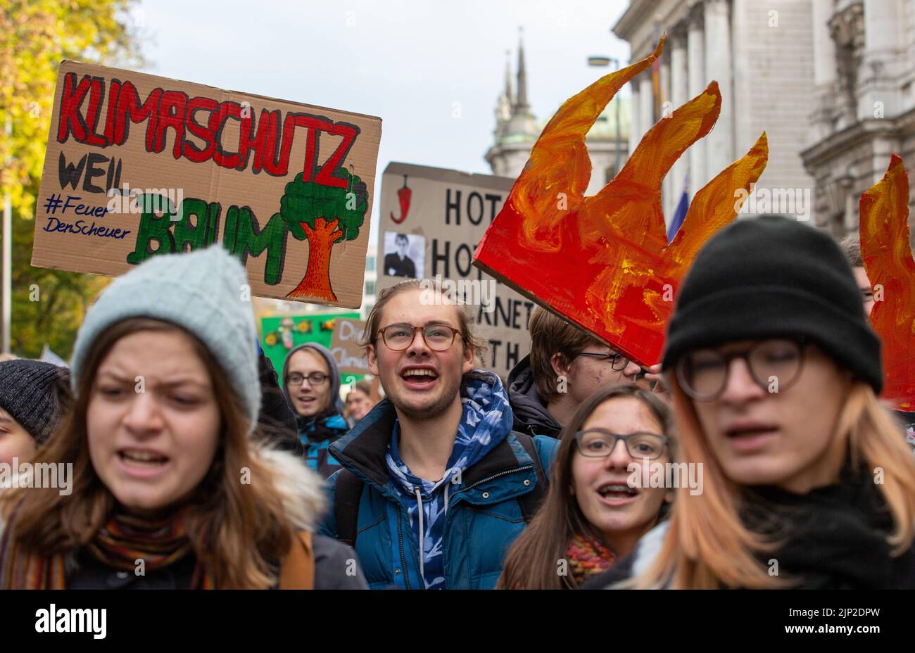 November 15, 2019, Munich, Bavaria, Germany: As the Amazon rainforest ...